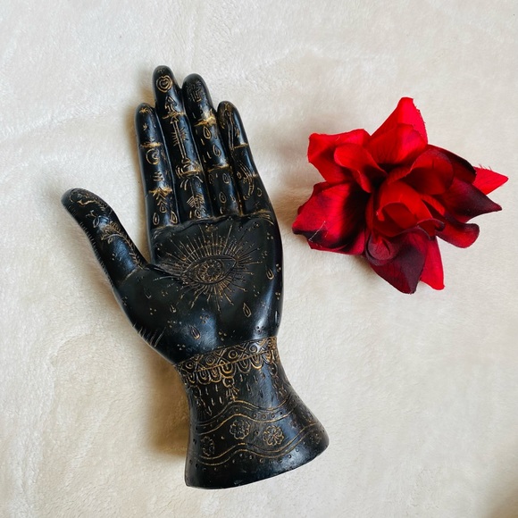 Target | Holiday | Halloween Palm Reading Carved Resin Hand | Poshmark